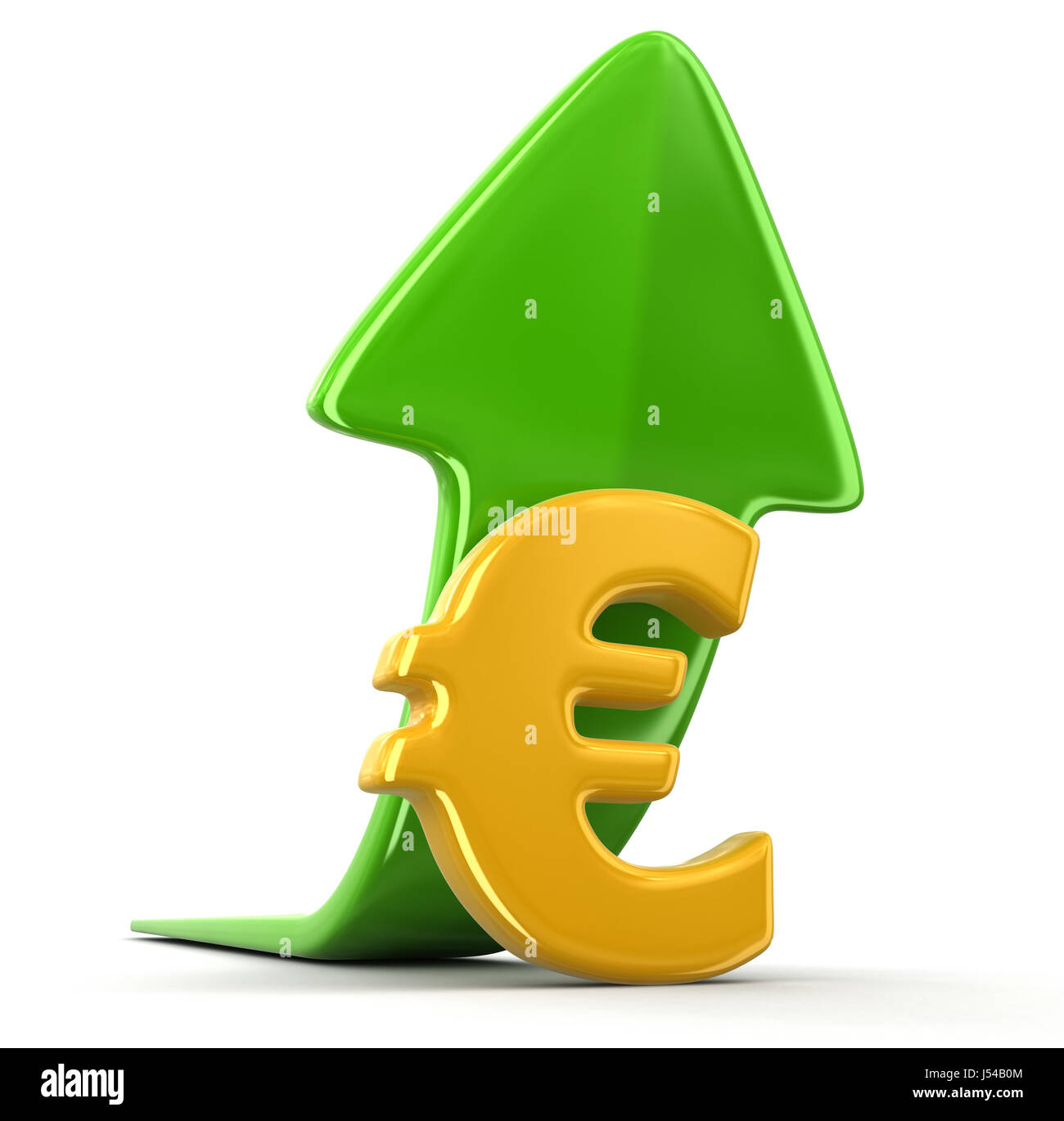 Euro symbol red arrow Cut Out Stock Images & Pictures - Alamy