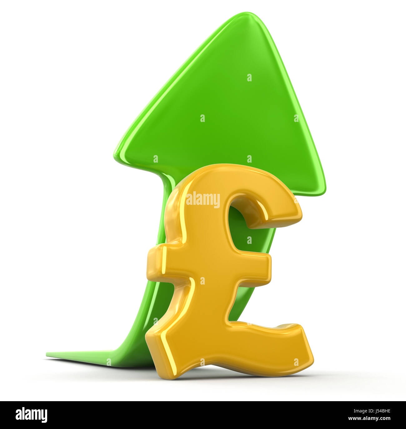 Pound sign with arrow up. Image with clipping path Stock Photo - Alamy