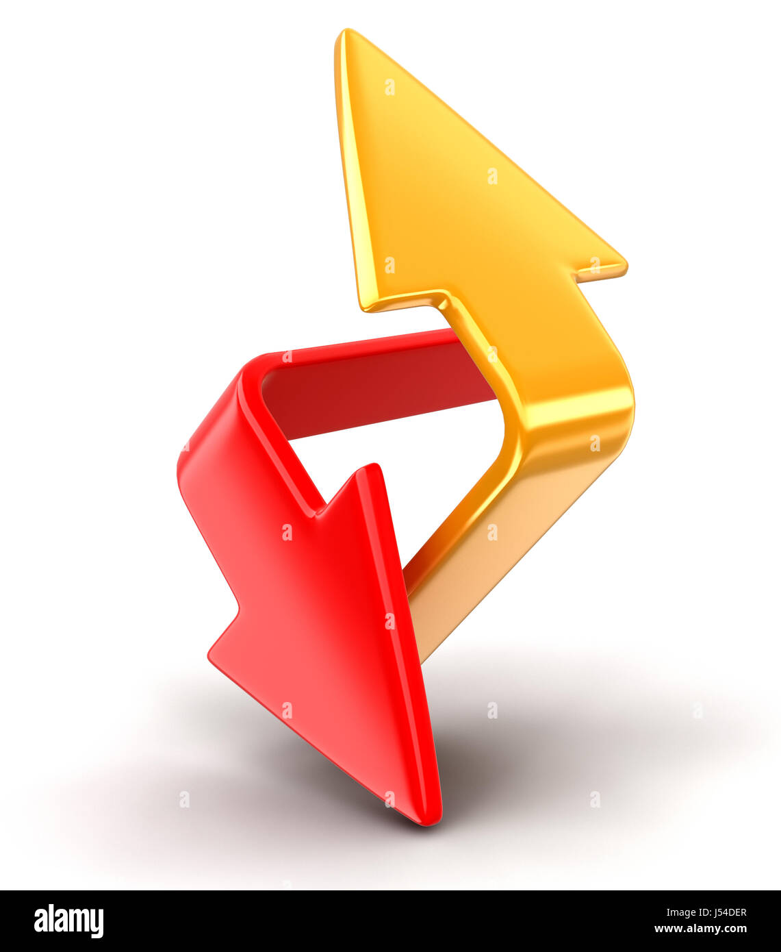 Two arrows. Image with clipping path Stock Photo - Alamy