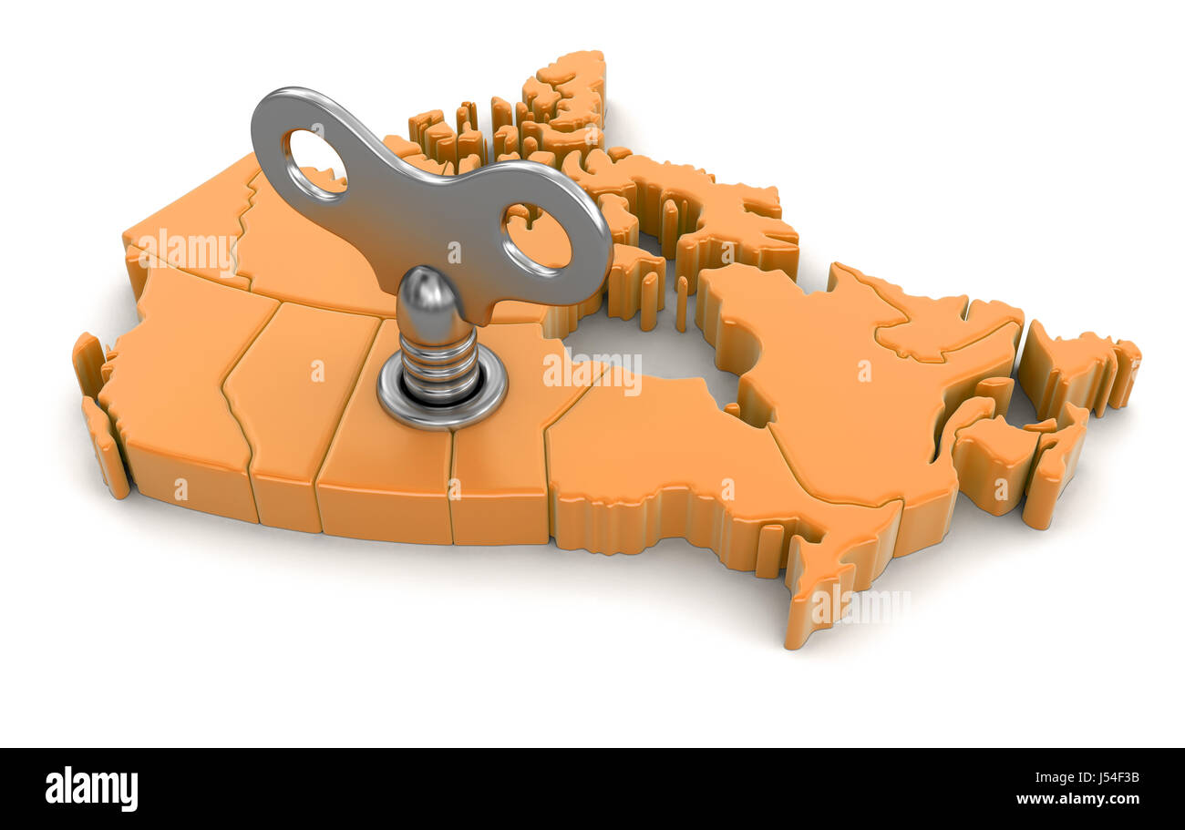 Retro map of canada Cut Out Stock Images & Pictures - Alamy