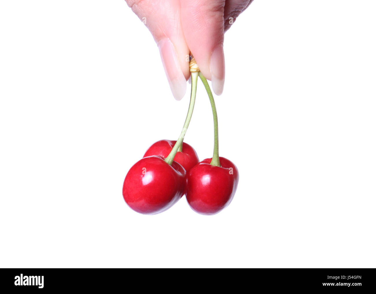 Girl eating cherries isolated hi-res stock photography and images - Alamy