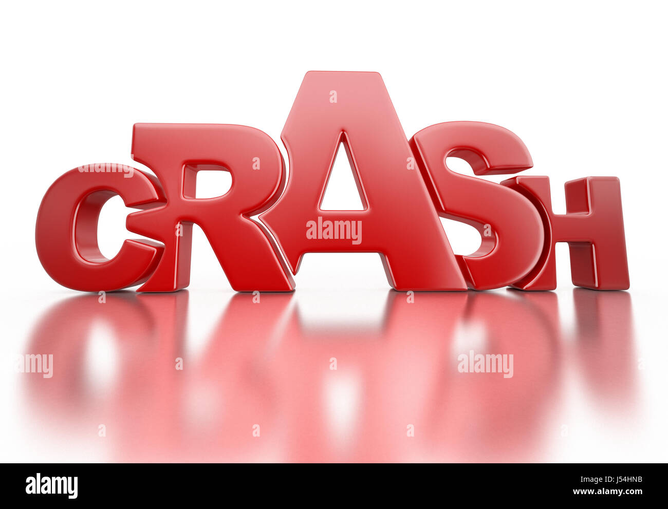 Word crash. Image with clipping path Stock Photo - Alamy