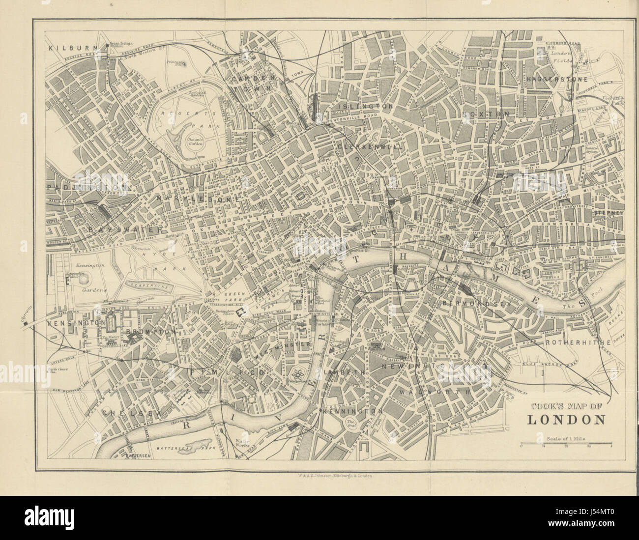 City of london map 19th century hi-res stock photography and images - Alamy