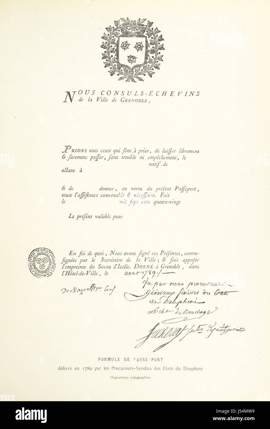 La Révolution en Dauphiné. Reproduction des documents de l'époque par ...