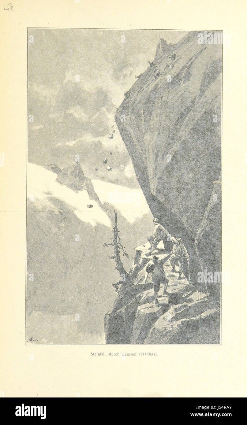 Der Bergsteiger im Hochgebirge ... Mit 33 Abbildungen Stock Photo - Alamy