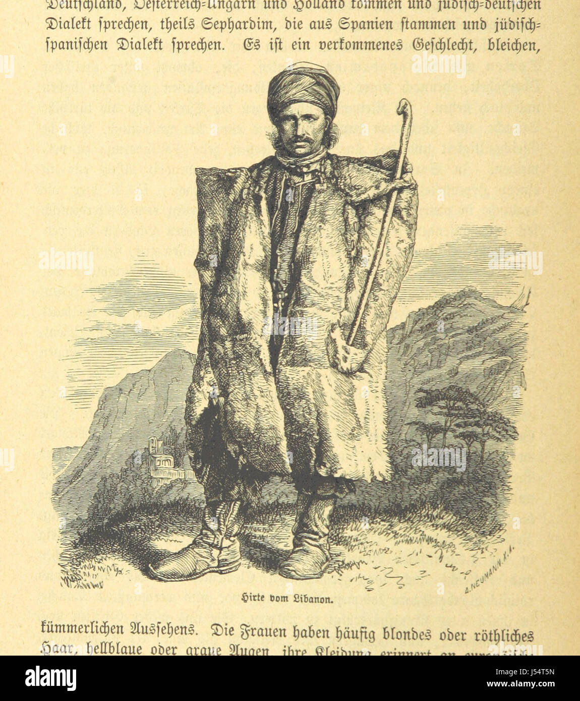 Der Mensch und seine Rassen. Mit ... Illustrationen Stock Photo - Alamy