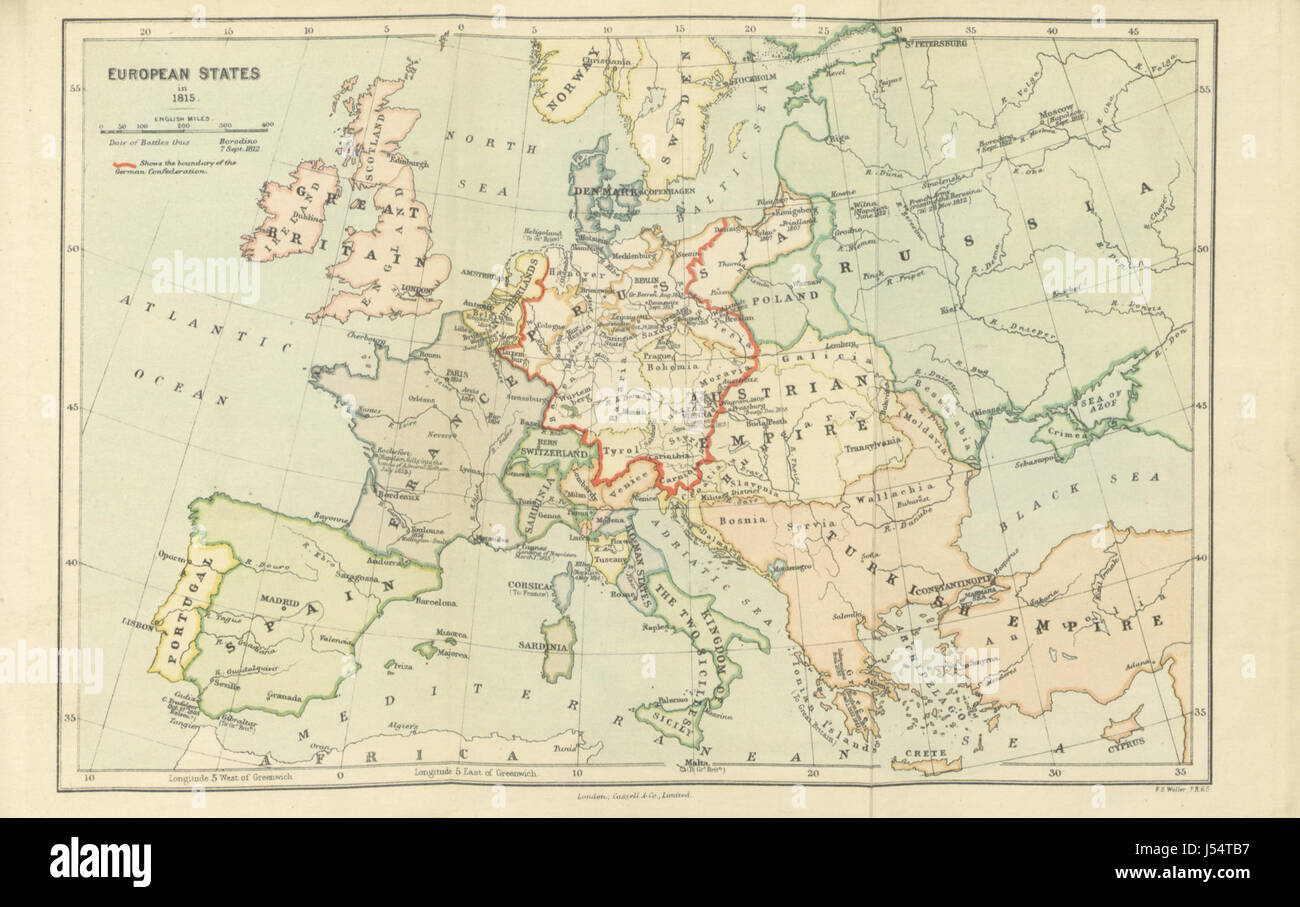 A History of Modern Europe ... With maps Stock Photo - Alamy