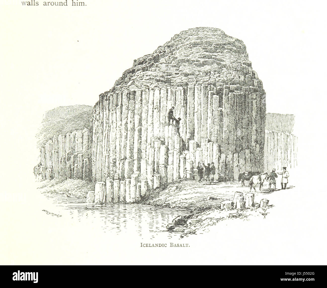 Icelandic Pictures drawn with pen and pencil ... with a map and ...