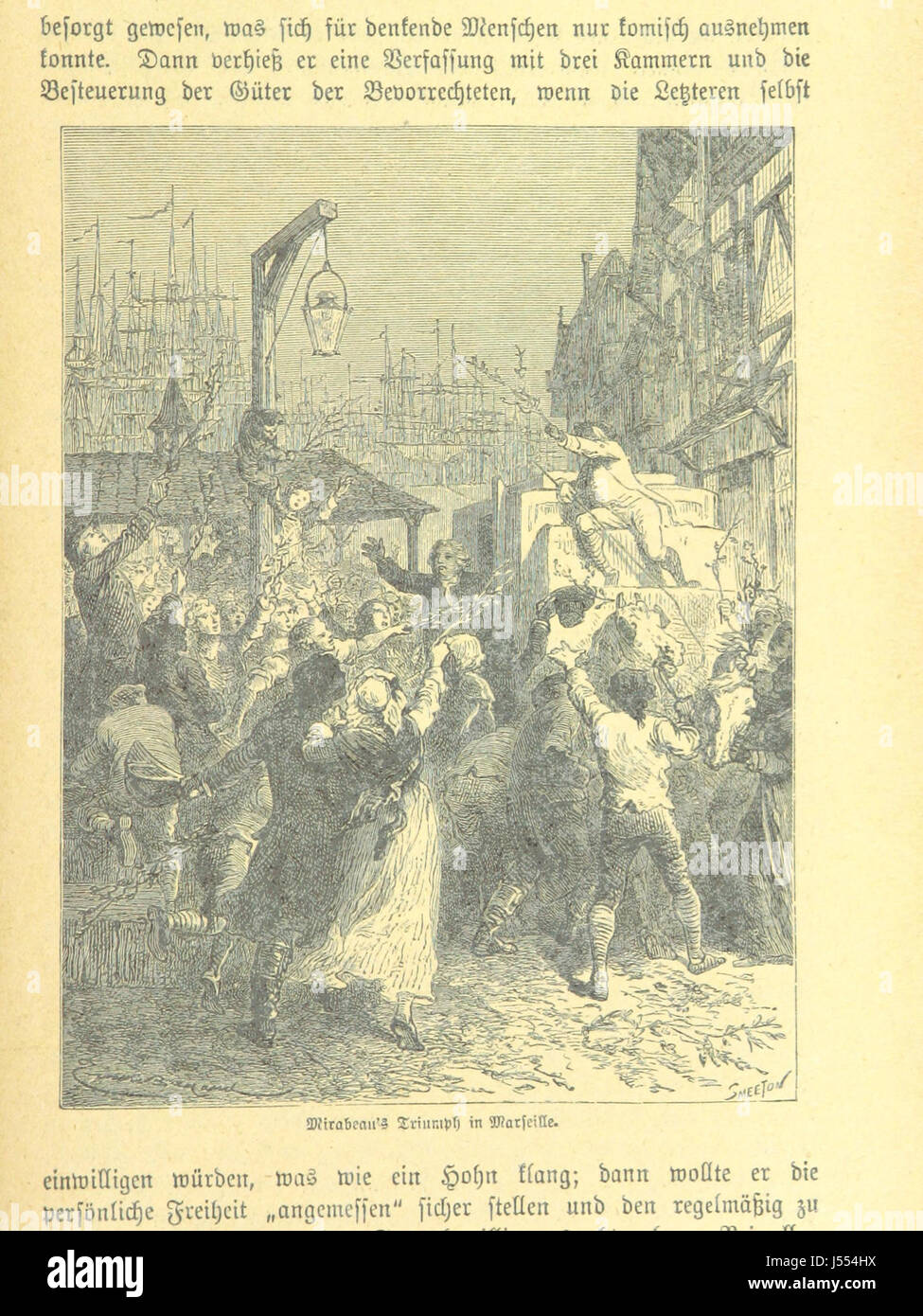 A popular depiction of the French Revolution, showing the events and ...