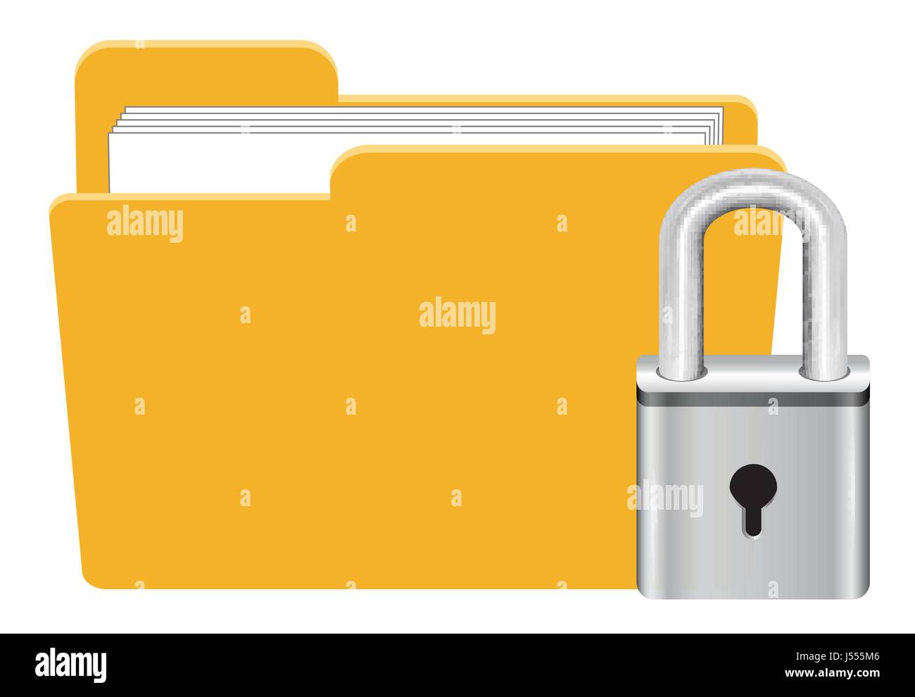 Locked folder icon hi-res stock photography and images - Alamy