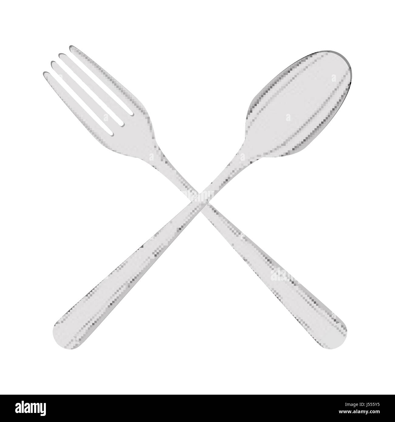 Spoon steel Stock Vector Images - Alamy