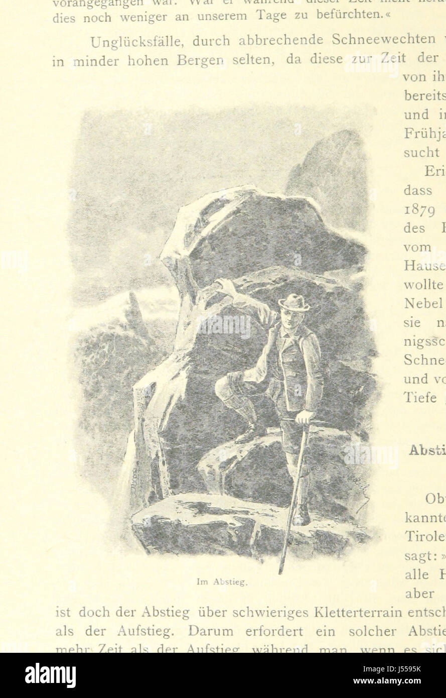 Der Bergsteiger im Hochgebirge ... Mit 33 Abbildungen Stock Photo - Alamy
