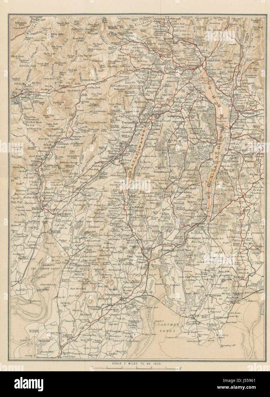 This image from a guidebook to the Lake District of England features ...