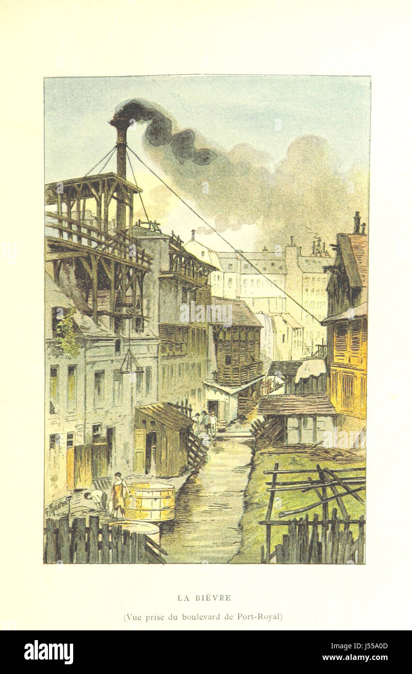 A detailed depiction of the Seine River flowing through Paris ...