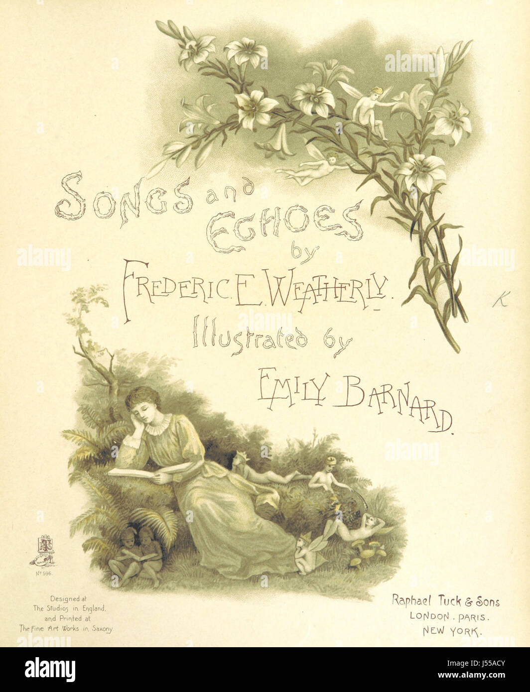 Songs and Echoes ... Illustrated by E. Barnard Stock Photo - Alamy