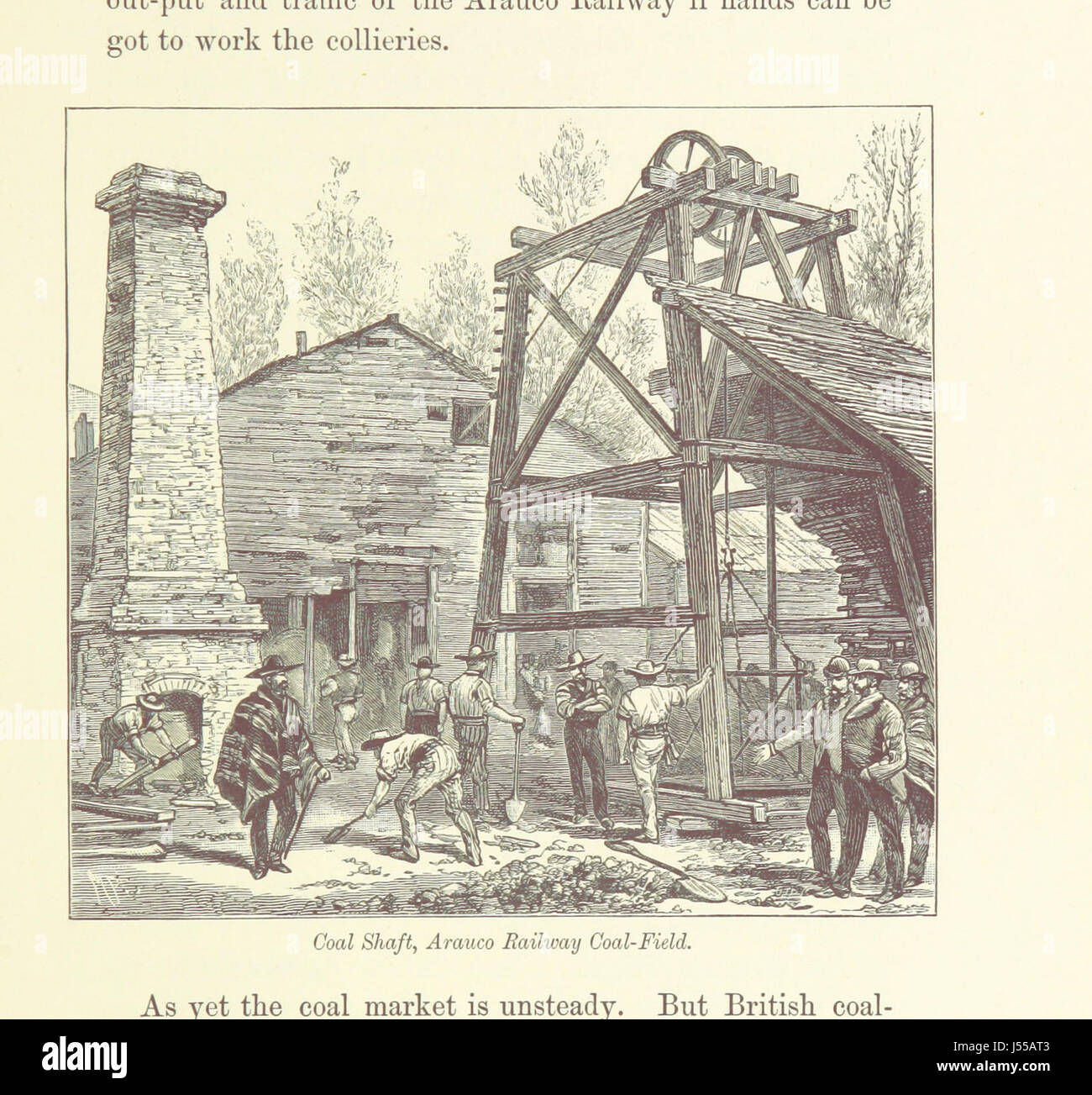 Illustration from the book 'A Visit to Chile and the Nitrate Fields of ...