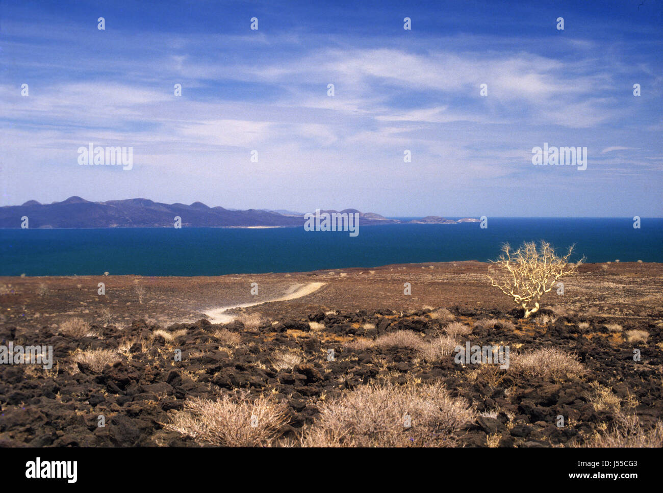 Lake Turkana landscape in the remote northern Kenya Stock Photo - Alamy