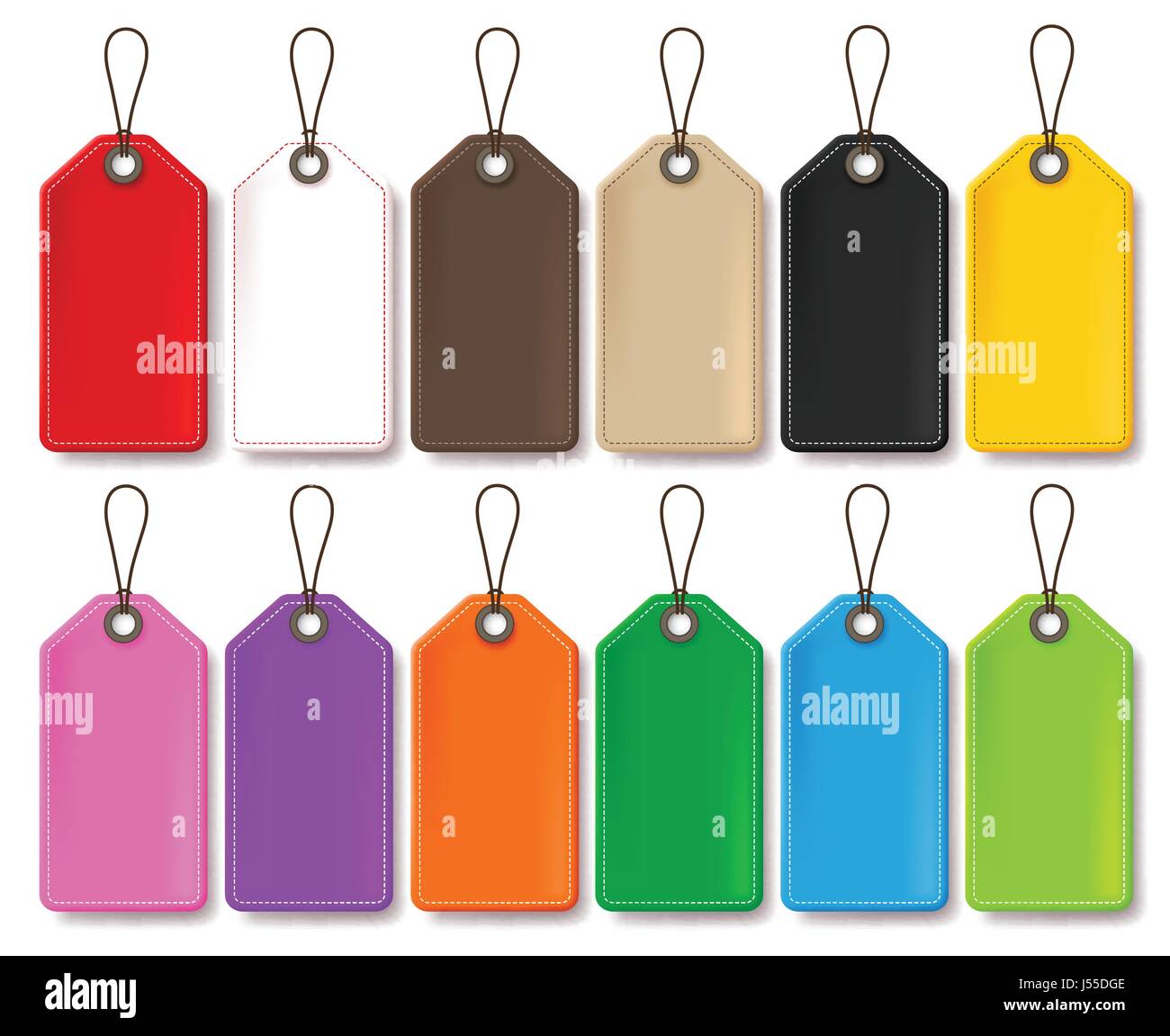 Colorful Vector Price Tags Collection Isolated in White Background for ...