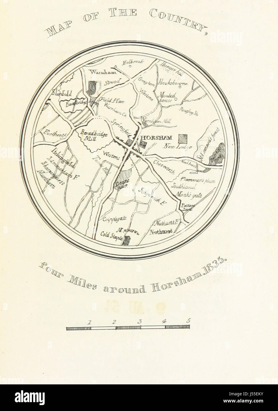 This image is from 'The History and Antiquities of Horsham,' a ...