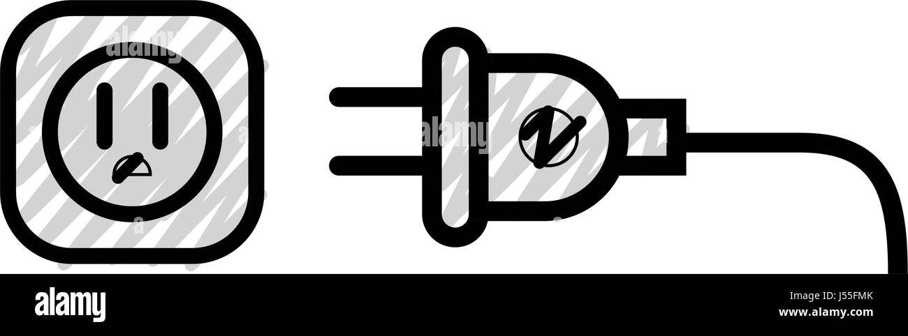 Electric plug symbol Stock Vector Image & Art - Alamy