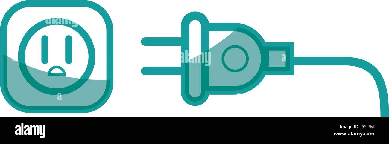 Electric plug symbol Stock Vector Image & Art - Alamy