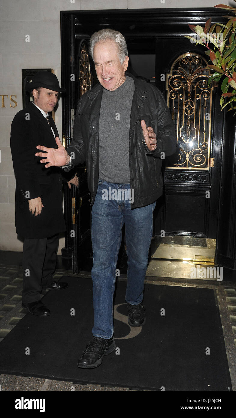 Warren Beatty leaving Scott's seafood restaurant in Mayfair Featuring ...