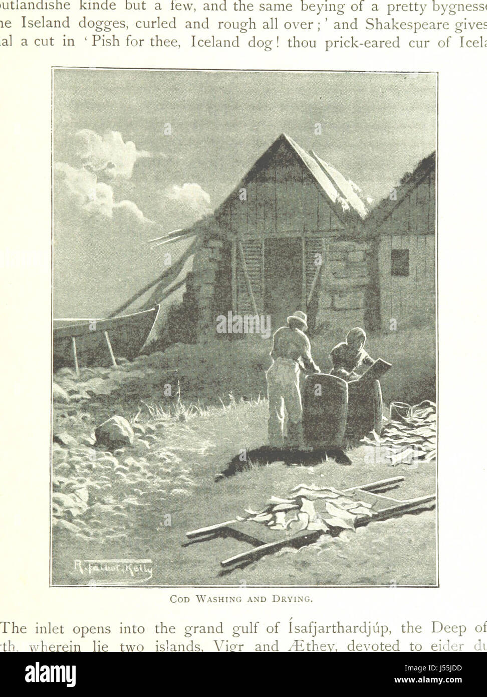 Icelandic Pictures drawn with pen and pencil ... with a map and ...