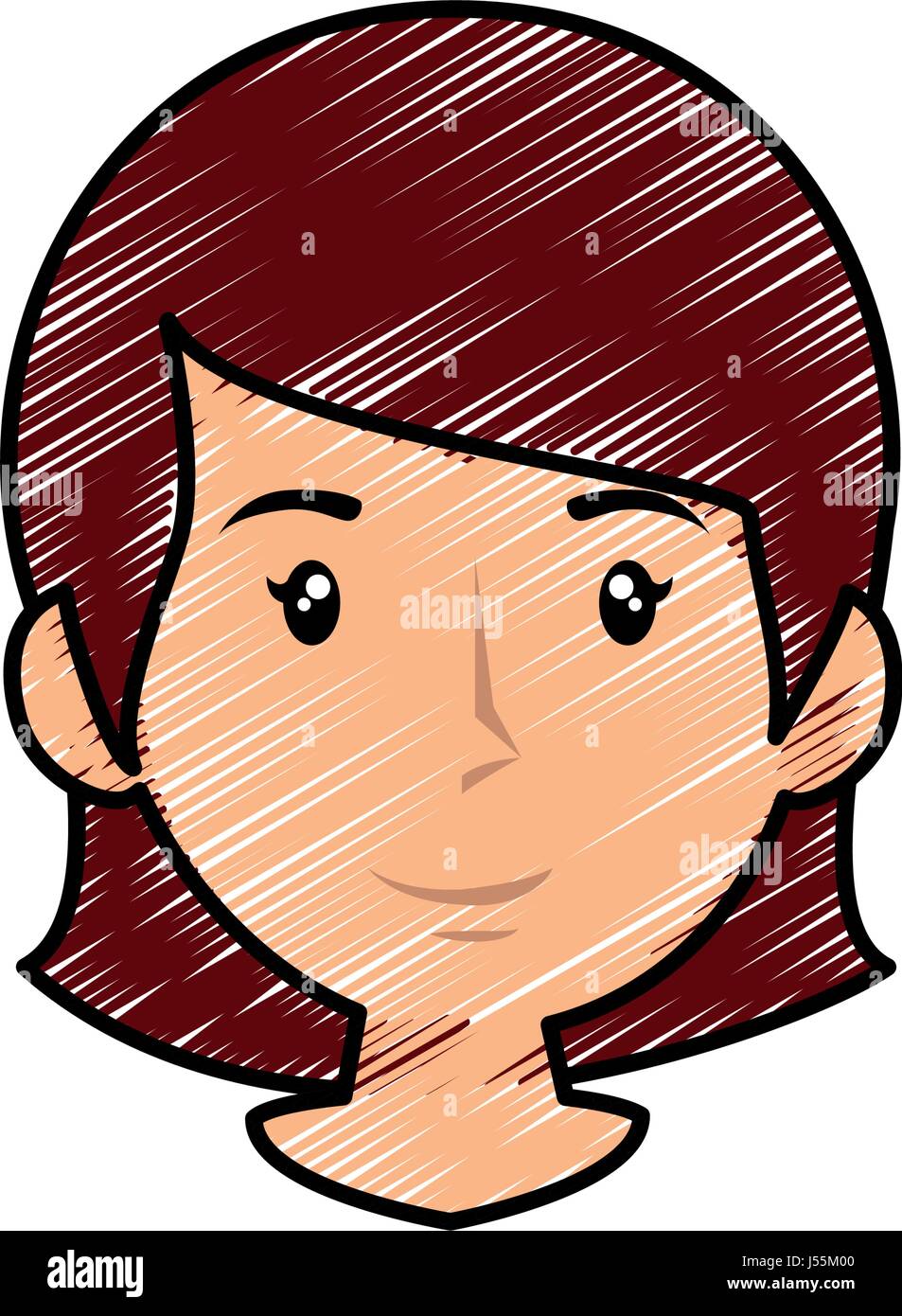 Woman smiling cartoon Stock Vector Image & Art - Alamy