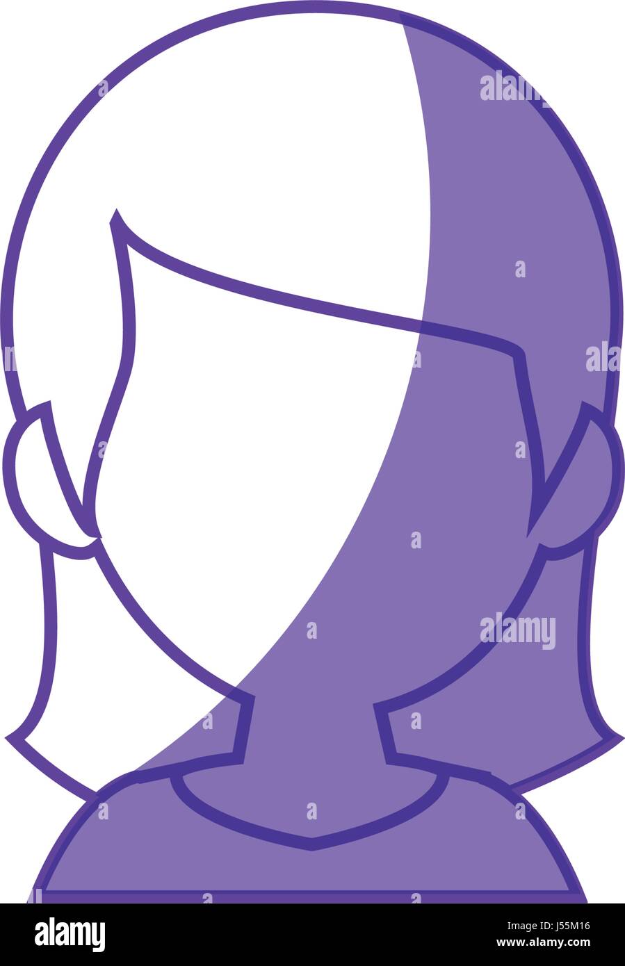 Woman faceless head Stock Vector Image & Art - Alamy