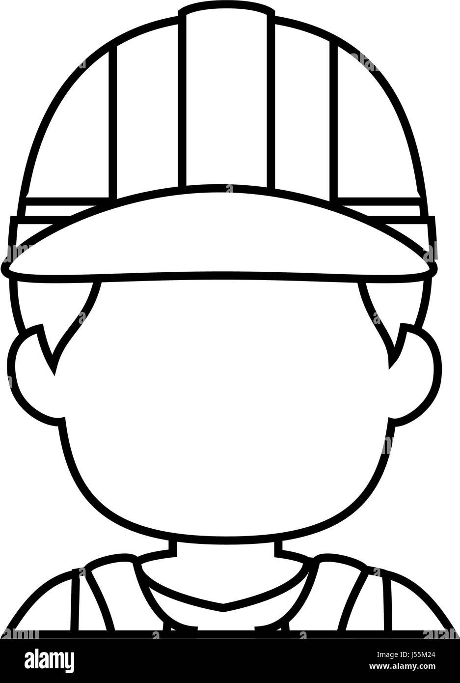 Worker faceless profile Stock Vector Image & Art - Alamy