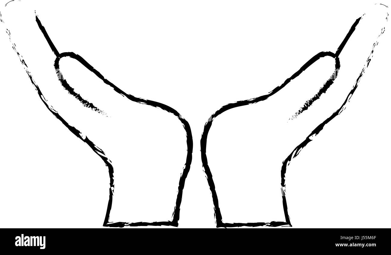 Hands with palms open Stock Vector Image & Art - Alamy