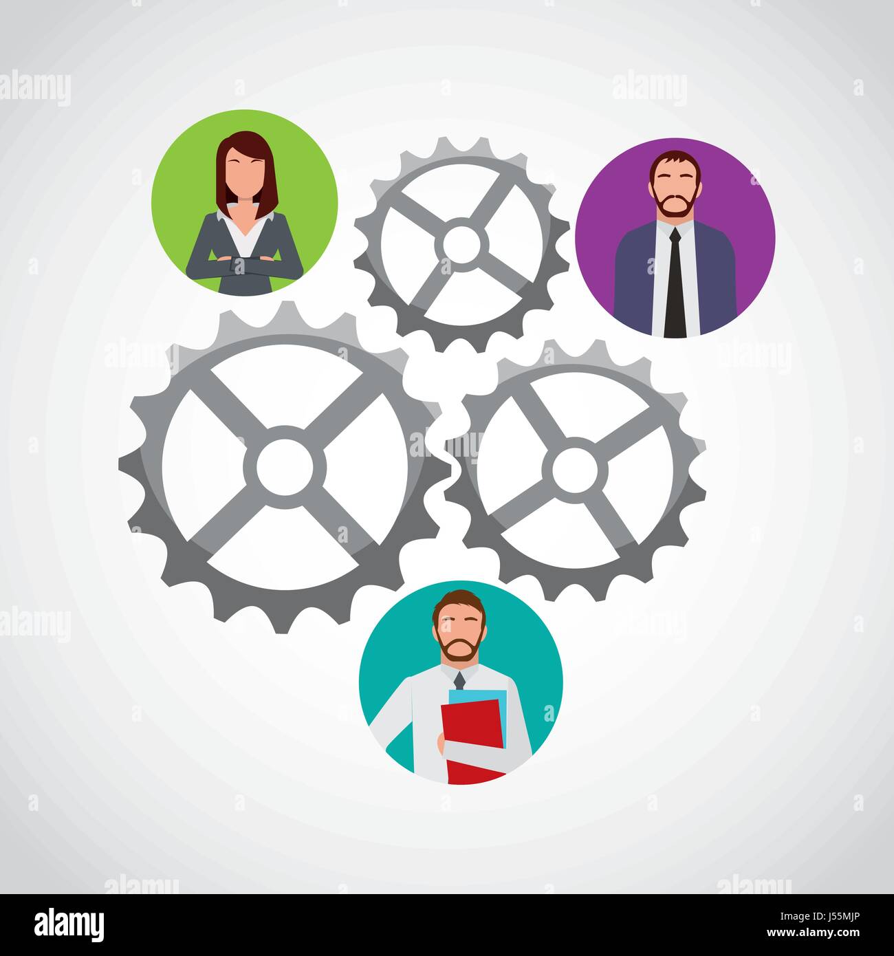 businesspeople teamwork community icons Stock Vector Image & Art - Alamy
