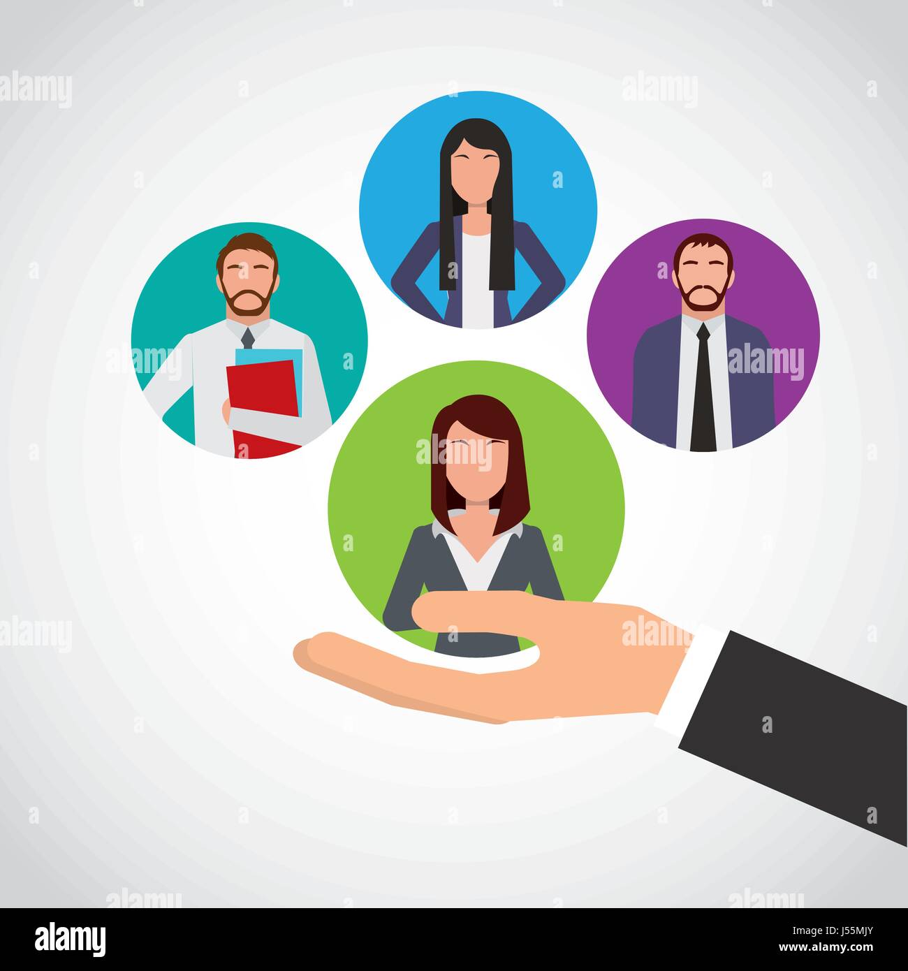 businesspeople teamwork community icons Stock Vector Image & Art - Alamy