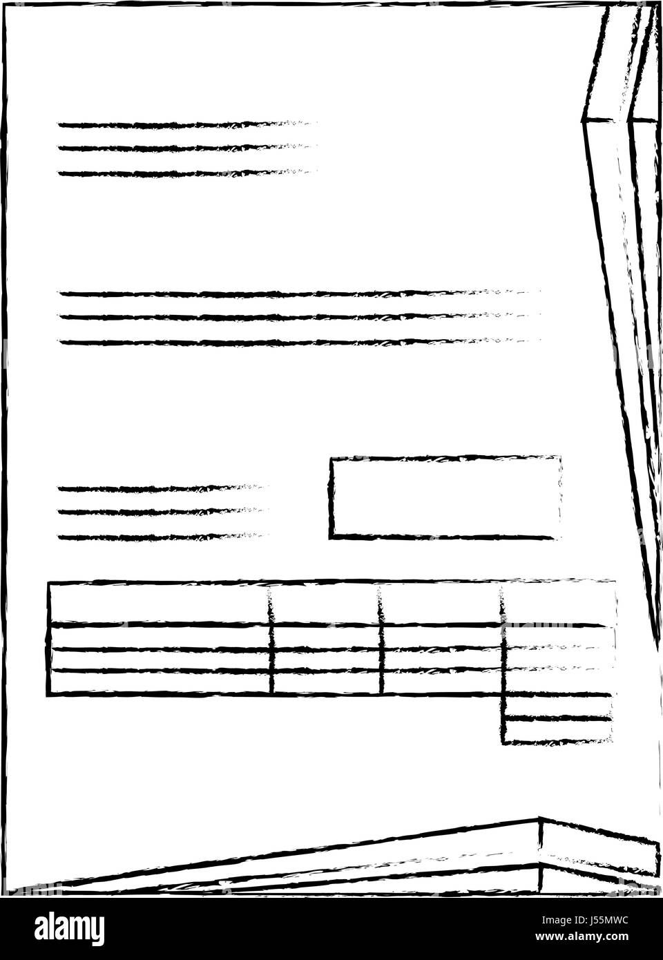 bill page icon Stock Vector Image & Art - Alamy