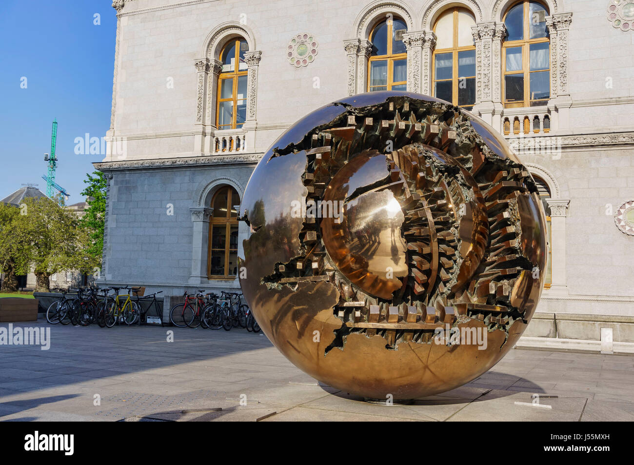 Special artwork - Sphere Within Sphere at Dublin, Ireland Stock Photo ...
