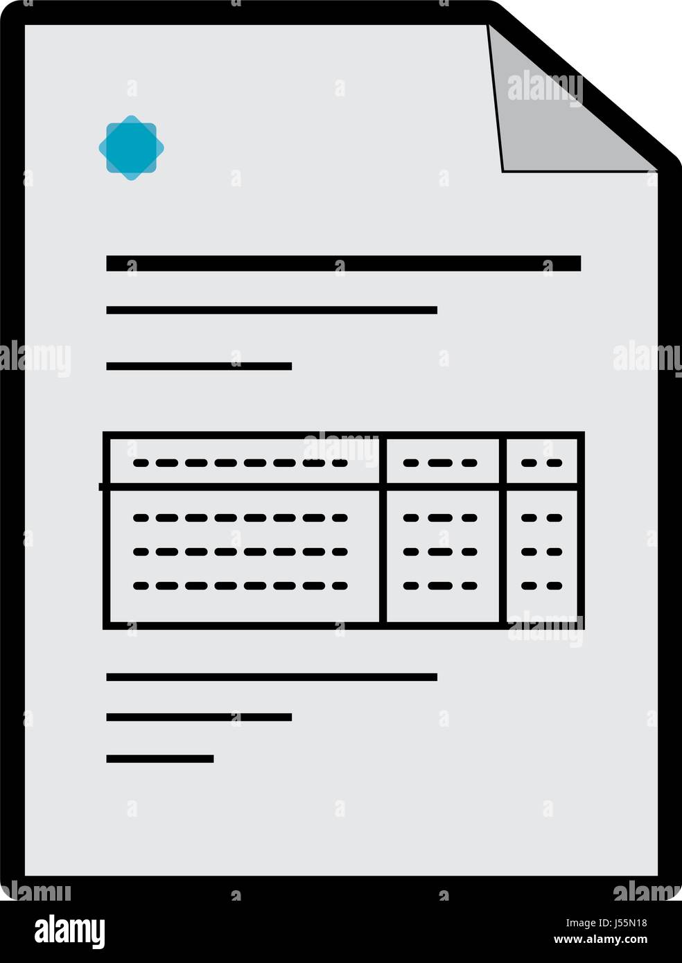 bill page icon Stock Vector Image & Art - Alamy