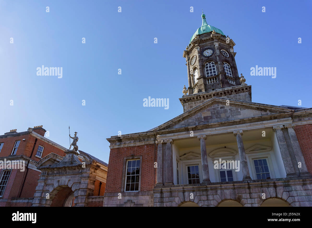 The historical Dublin Castle at Dame Street, Dublin, Ireland Stock ...