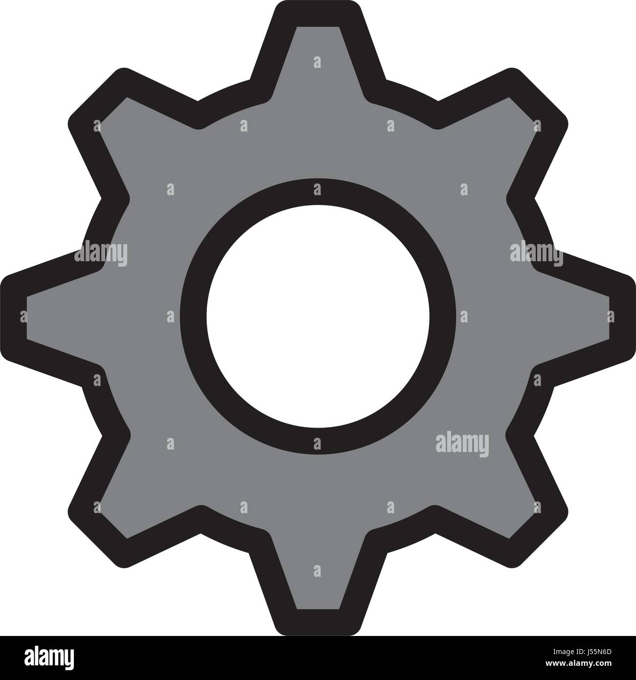 gear machine isolated icon Stock Vector Image & Art - Alamy