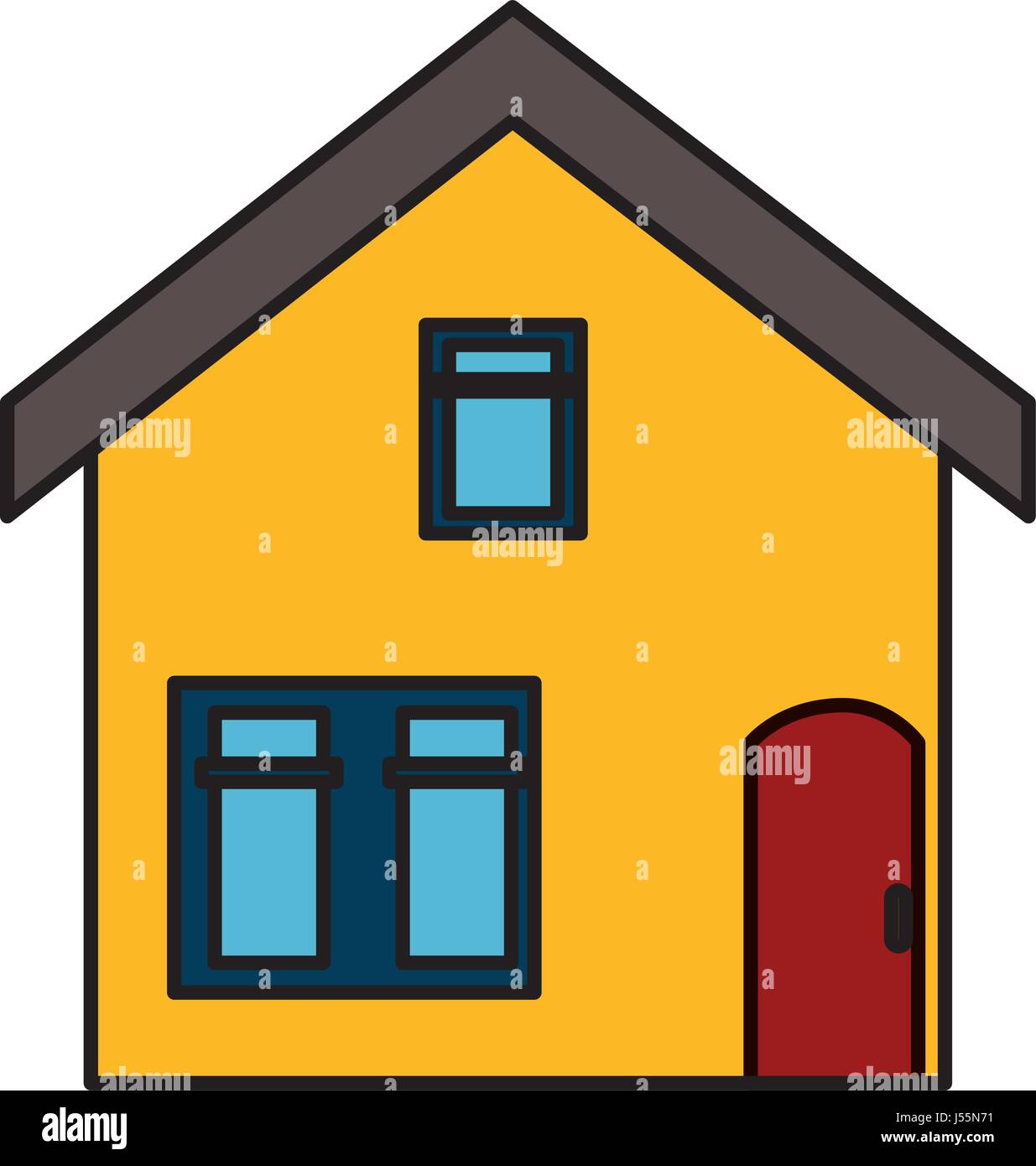exterior house isolated icon Stock Vector Image & Art - Alamy