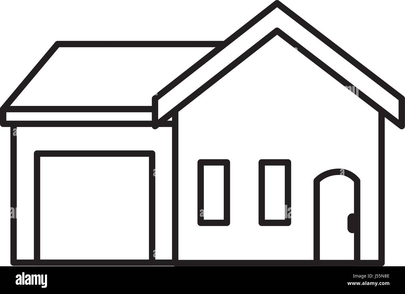 exterior house isolated icon Stock Vector Image & Art - Alamy