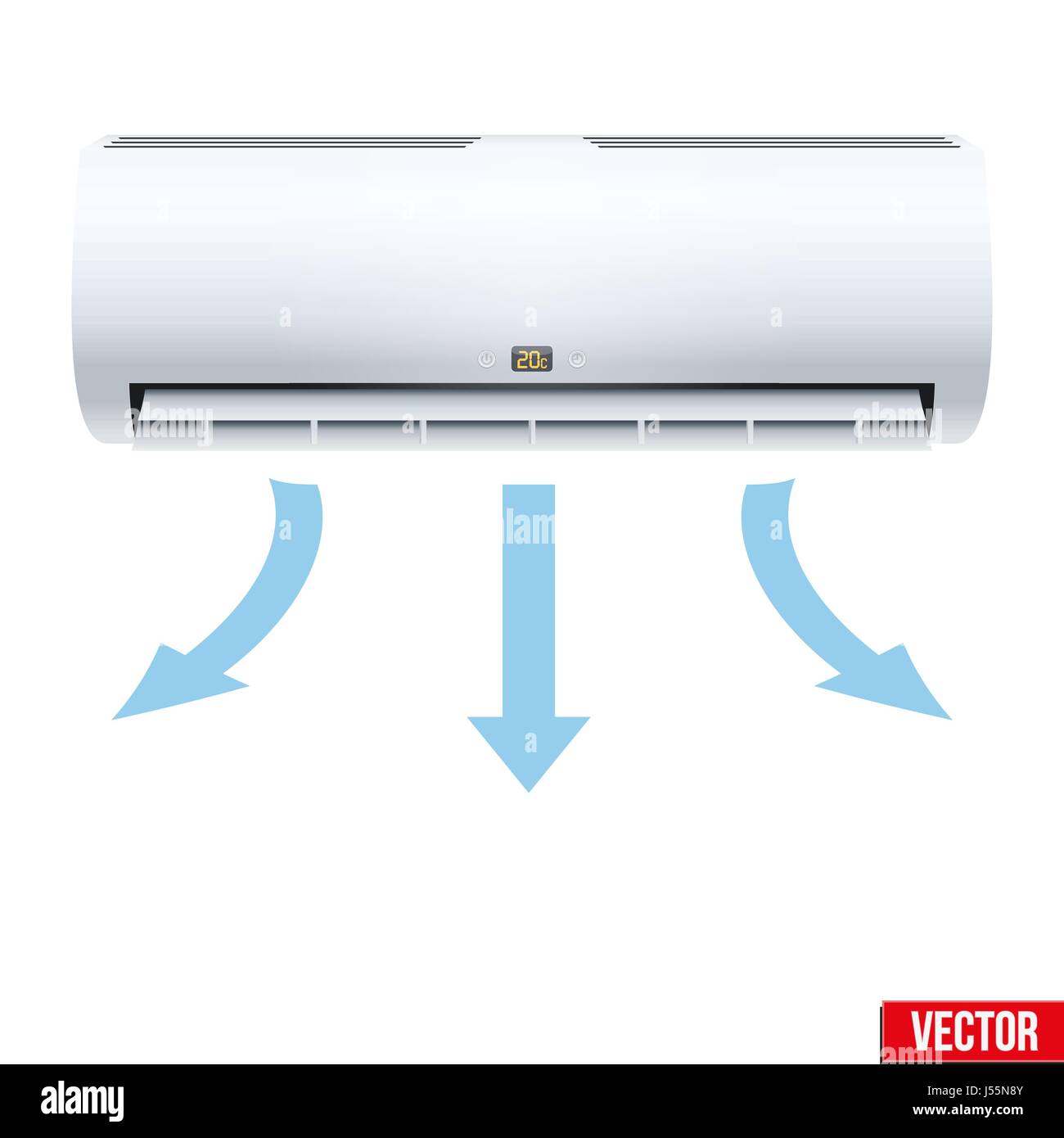 Split air conditioner house system Stock Vector Image & Art - Alamy