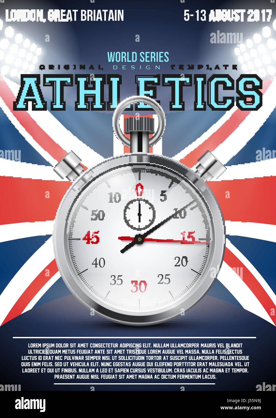 Sporting poster of athletics Stock Vector Image & Art - Alamy