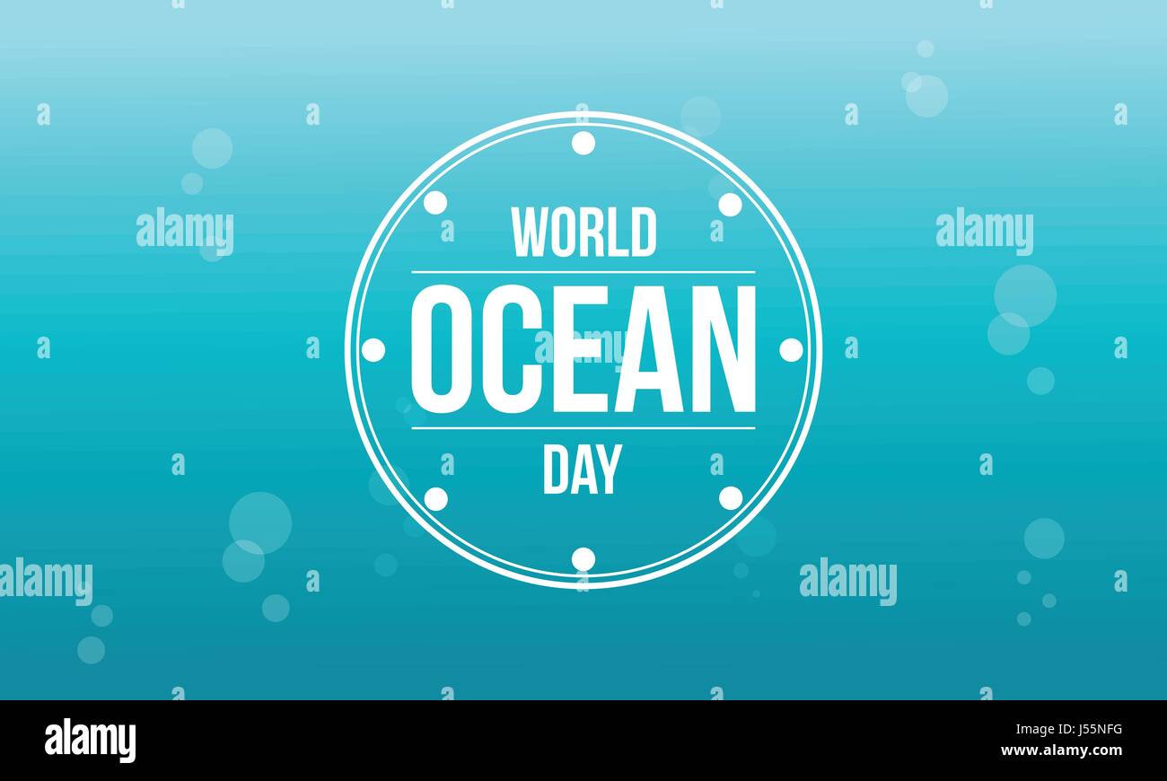 Happy ocean day background style Stock Vector Image & Art - Alamy
