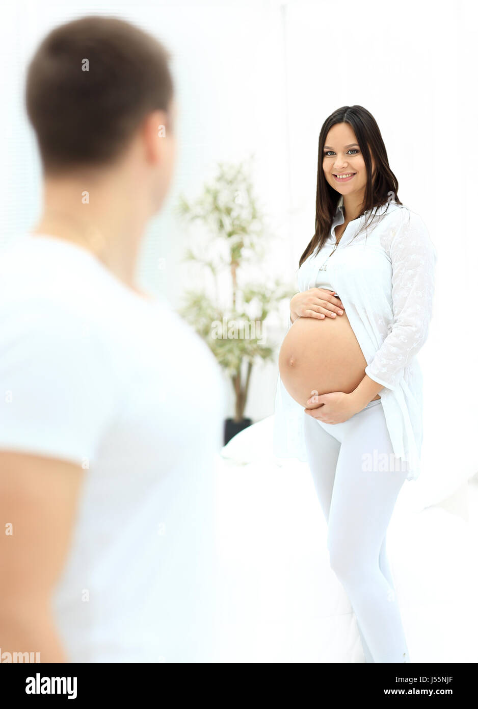 Young couple are expecting a baby Stock Photo - Alamy