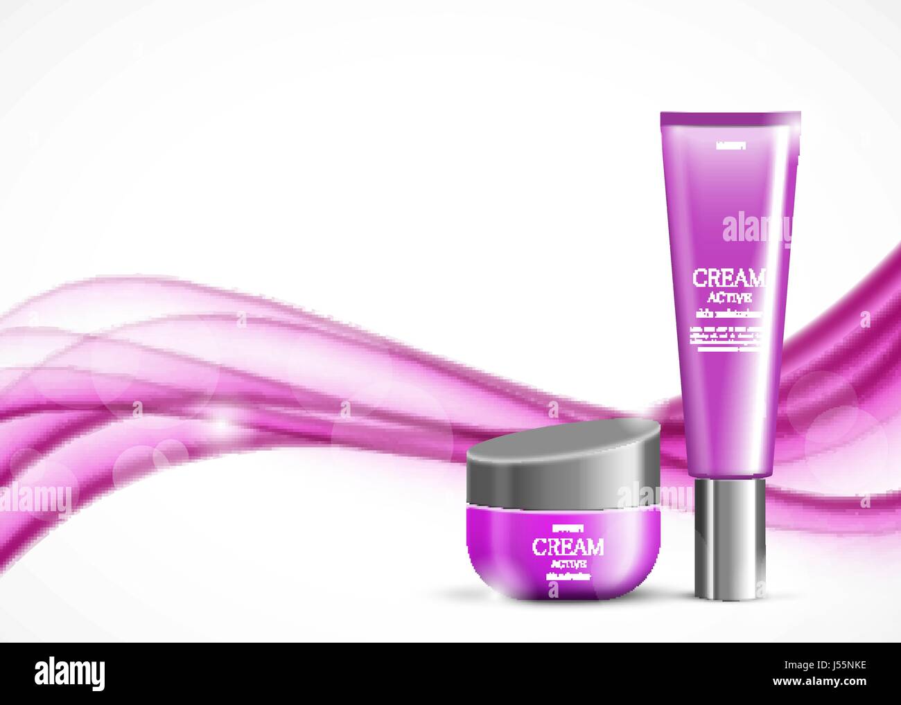 Skin moisturizer cosmetic ads template Stock Vector Image & Art - Alamy