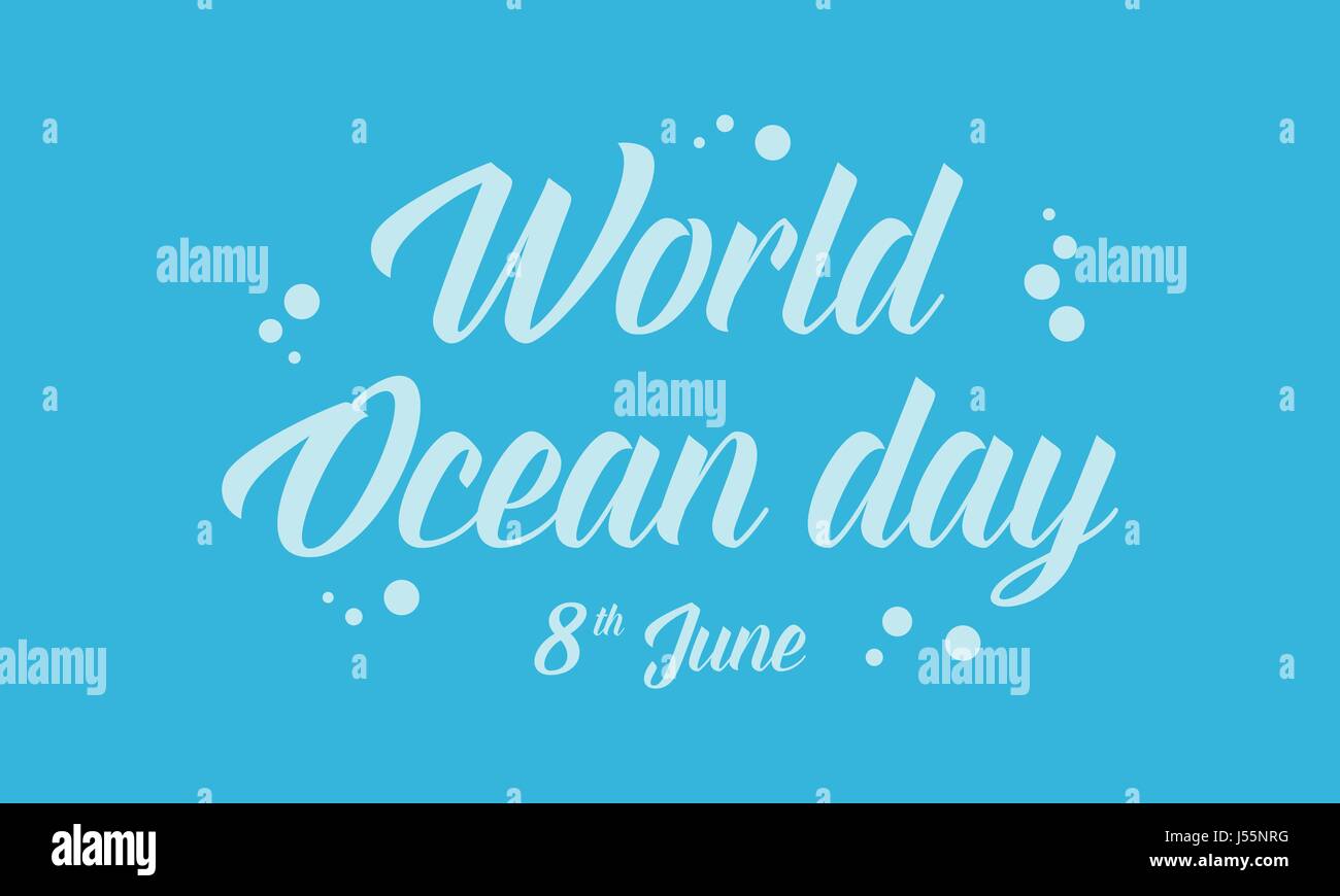 World ocean day blue background Stock Vector Image & Art - Alamy