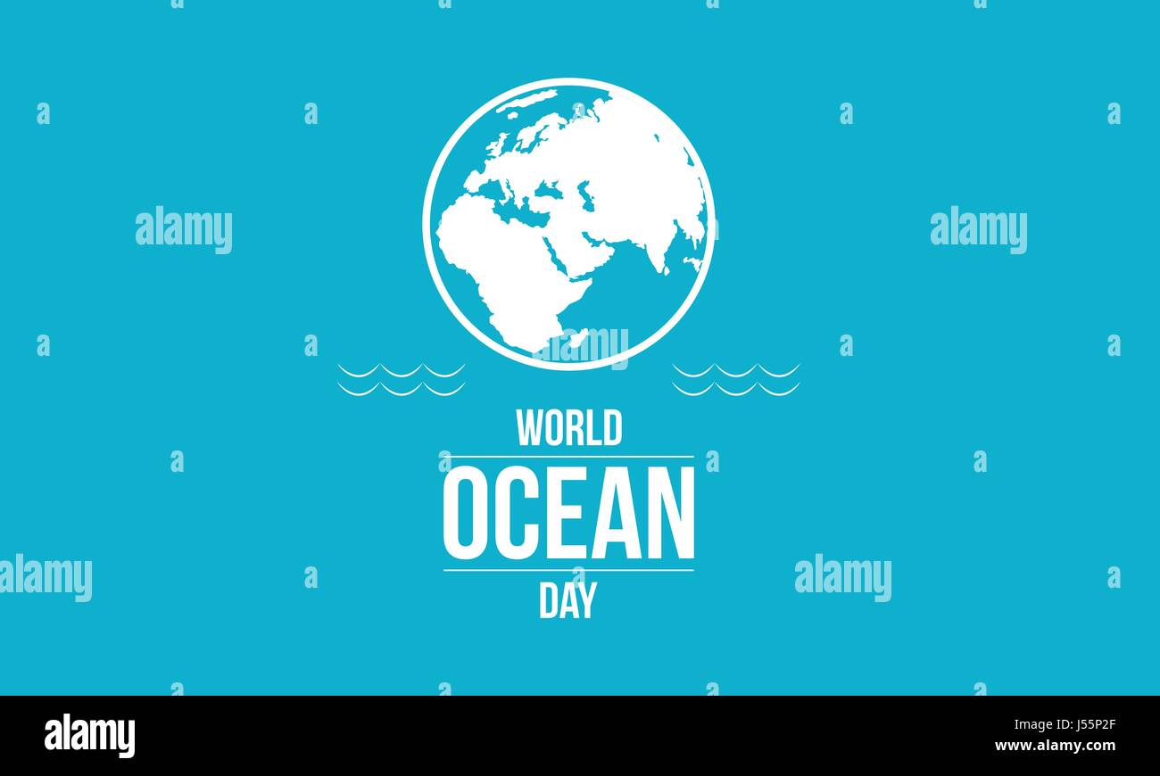 Ocean day blue background collection Stock Vector Image & Art - Alamy