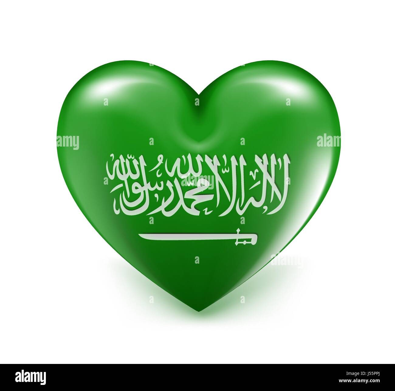 Love Saudi Arabia Hearts Balloons Flag Vector. 3D Vector Illustration ...