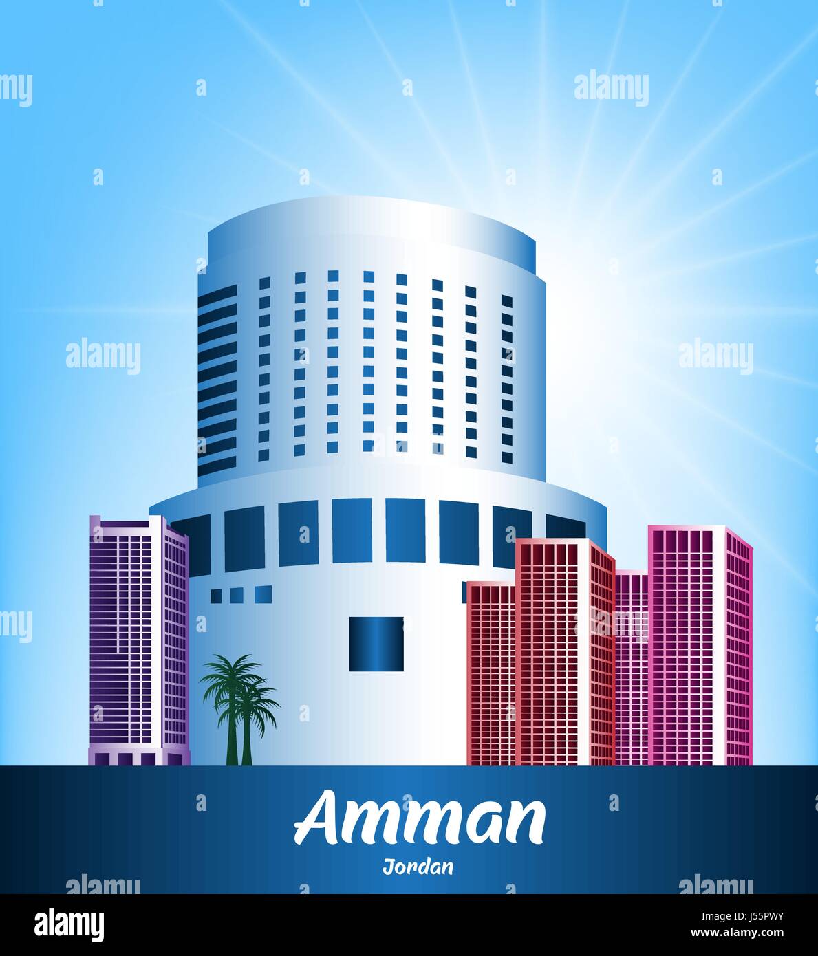 Jordanian architecture Stock Vector Images - Alamy