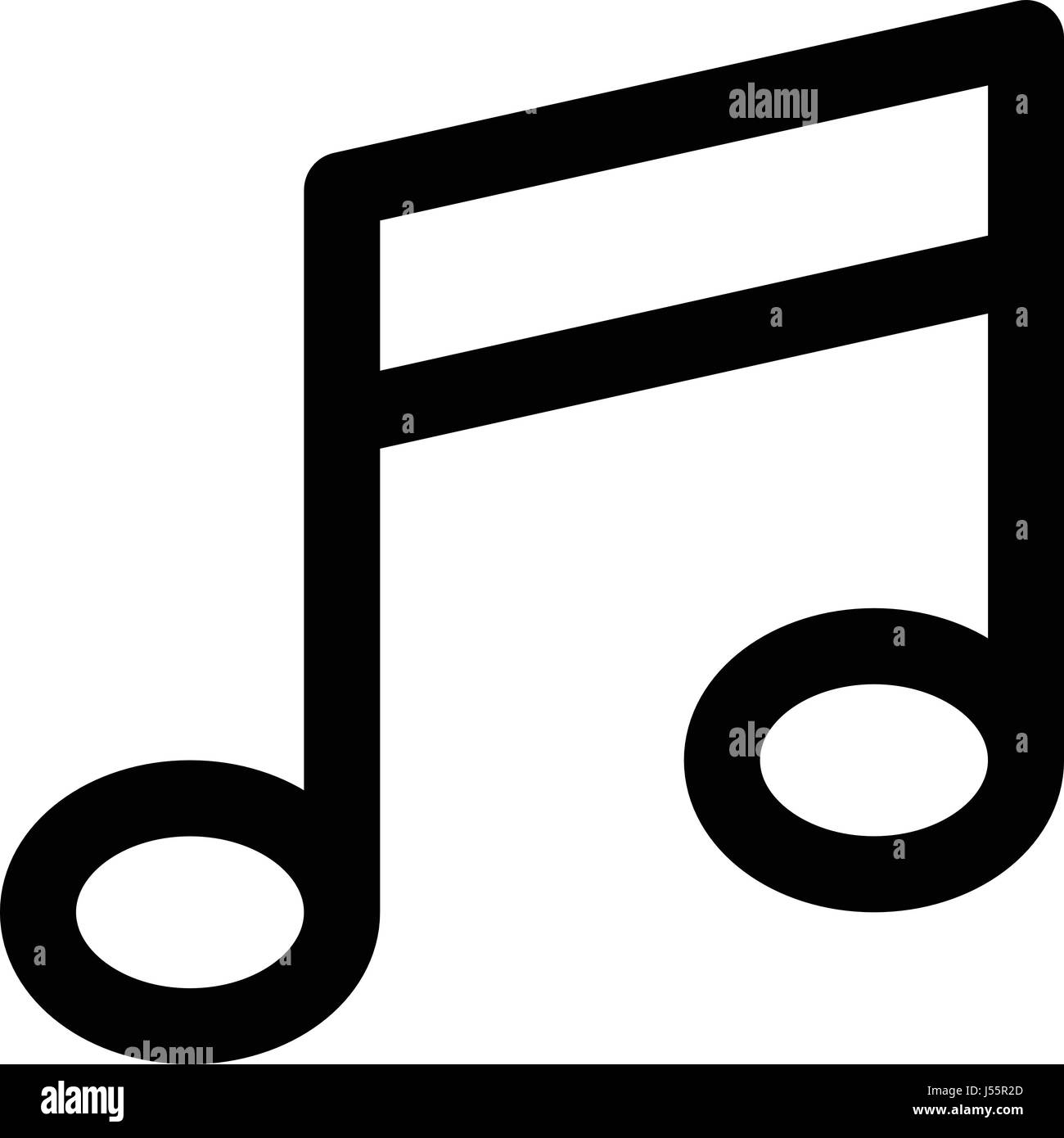 beam music note Stock Vector Image & Art - Alamy